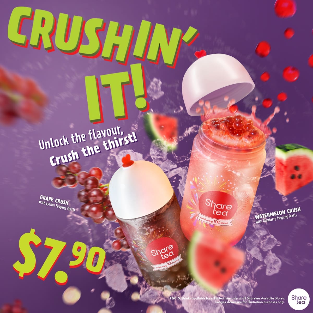 Bubble Tea & Milk Tea Menu | Sharetea Australia